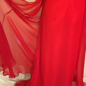 N/A | Dresses | Formal Red Sheer Cleopatra Evening Dress | Poshmark